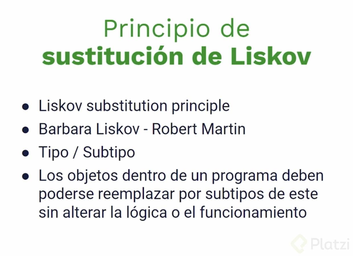 Principio de Sustitución de Liskov en Programación SOLID